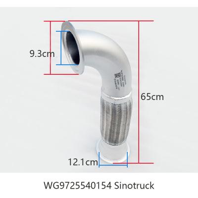 China Stainless Steel Exhaust Bellow For Sino Truck OEM WG9725540154 for sale