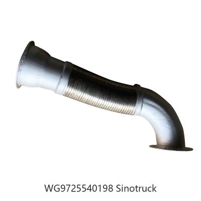 China Sinotruk Parts HOWO Flexible Exhaust Pipe Wg9725540198 for sale