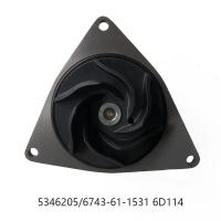 China Excavator Parts Water Pump 6743-61-1531 5346205 For Komatsu 6D114 for sale