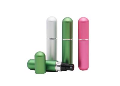China Shiny Color 5ml Perfume Tester Atomizer Bottle Aluminum Mini Spray for sale