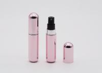 China Shiny Color 5ml Perfume Tester Atomizer Bottle Aluminum Mini Spray for sale