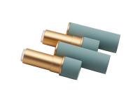 China 3.5g Light Green Lipstick Tube Cosmetic Aluminum Container for sale