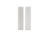 China Plastic Lip Balm Tube 17g Cylinder White Empty Deodorant Stick Container for sale