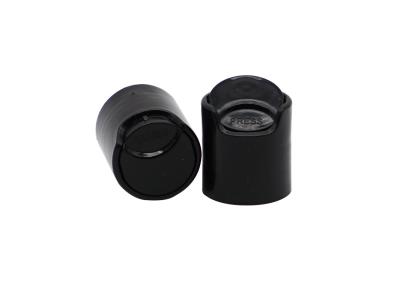 China 24mm Cylinder Black Plastic Top Cap Cosmetic PP Plastic Screw 32mm Nonspill for sale
