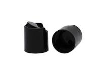 China 24mm Cylinder Black Plastic Top Cap Cosmetic PP Plastic Screw 32mm Nonspill for sale