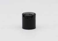 China 24mm Cylinder Black Plastic Top Cap Cosmetic PP Plastic Screw 32mm Nonspill for sale