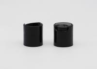 China 24mm Cylinder Black Plastic Top Cap Cosmetic PP Plastic Screw 32mm Nonspill for sale