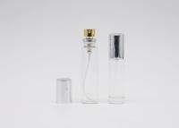 China Cosmetic Perfume 3ml Cylinder Tester Glass Spray Bottle With Aluminum Sprayer for sale