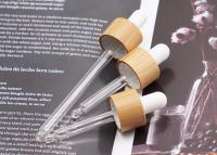 China 18mm 20mm Bamboo Dropper Cap Essential Oil For Glass Bottle for sale