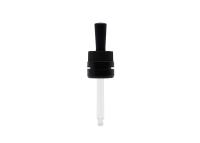China Pipette Essential Oil Glass Dropper Cap 18 / 410 Bottle Screw For Bottles for sale