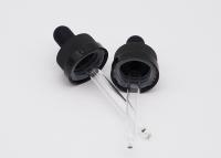 China Pipette Essential Oil Glass Dropper Cap 18 / 410 Bottle Screw For Bottles for sale