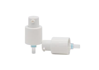 China Cosmetic Plastic Lotion Pump Dispenser 20/410 Smooth Cream 20mm White Treatment for sale
