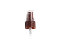 China 28 / 410 Fine Mist Sprayer Pump Half Cap Black Plastic Atomizer for sale