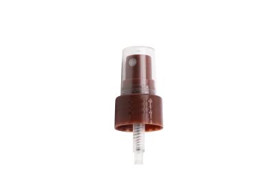 China 28 / 410 Fine Mist Sprayer Pump Half Cap Black Plastic Atomizer for sale
