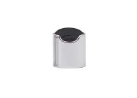 China 24 / 410 Silver Disc Top Cap Aluminum Plastic Screw Metal Bottle For Shampoo Lotion Cream for sale