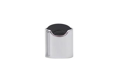 China 24 / 410 Silver Disc Top Cap Aluminum Plastic Screw Metal Bottle For Shampoo Lotion Cream for sale