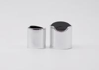 China 24 / 410 Silver Disc Top Cap Aluminum Plastic Screw Metal Bottle For Shampoo Lotion Cream for sale