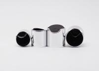 China 24 / 410 Silver Disc Top Cap Aluminum Plastic Screw Metal Bottle For Shampoo Lotion Cream for sale