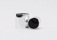 China 24 / 410 Silver Disc Top Cap Aluminum Plastic Screw Metal Bottle For Shampoo Lotion Cream for sale