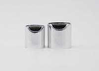 China 24 / 410 Silver Disc Top Cap Aluminum Plastic Screw Metal Bottle For Shampoo Lotion Cream for sale