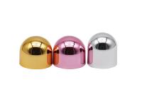 China Semicircular Perfume Cap For Fea15 Glass Bottles Plastic Shiny Color Lids for sale
