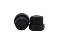 China 18mm Black Screw Cap Top CRC Child Resistant Comes Complete With Dropper Insert for sale
