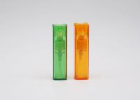 China 10ml Refillable Perfume Tester Bottle Square Pet Atomizer Colorful Plastic for sale