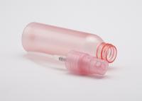 China Clear Pink Cosmetic Spray Bottle 60ml Empty PET Plastic for sale
