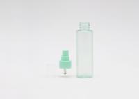 China Plastic PET Cosmetic Spray Bottle Light Blue Clear Empty Alcohol 50Ml 60ML for sale