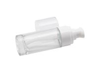 China Transparent Glass Cosmetic Spray Bottle 20ml 30ml Lotion Empty Cylinder for sale