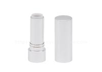 China Aluminum Snap Open Lipstick Tube 3.5g Shiny Silver Empty for sale