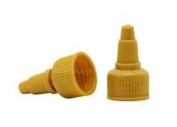 China 20mm Plastic Screw Twist Top Cap Cosmetic Long Nozzle for sale