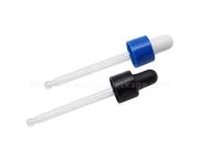 China Plastic Glass Dropper Caps Screw Colorful Essential Oil Droppers For Bottles for sale