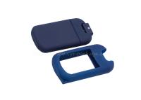 China Empty Mini Plastic Perfume Atomizer Spray Bottle Dark Blue Cosmetic Credit Card Pocket for sale