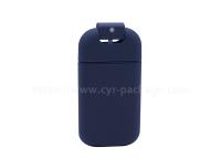 China Empty Mini Plastic Perfume Atomizer Spray Bottle Dark Blue Cosmetic Credit Card Pocket for sale