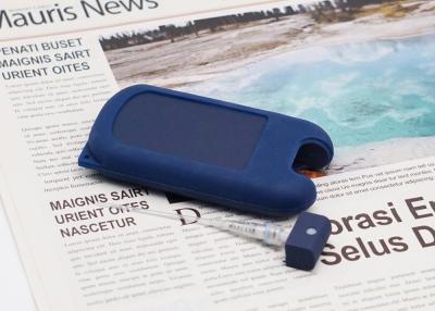 China Empty Mini Plastic Perfume Atomizer Spray Bottle Dark Blue Cosmetic Credit Card Pocket for sale