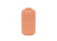 China 30ml Orange Perfume Spray Pump Plastic Refillable Square Cosmetic Portable for sale
