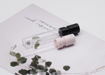 China Empty Glass Perfume Atomzier Bottle 2ml Mini With Snap Plastic for sale
