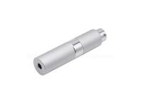 China Empty Twist Up Perfume Tester Bottle 8ml 10ml Round Aluminum Glass Refillable Mist Spray for sale