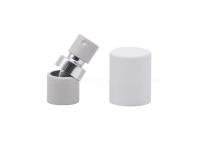 China Cylinder Aluminum Perfume Bottle Caps For Fea15 Spray Pump Cosmetic White for sale