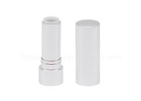 China Snap Gloss Lipstick Tube Aluminum Empty Shiny Silver 3.5g for sale