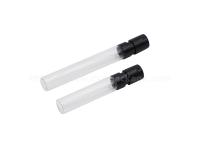 China Mini Glass Perfume Tester Bottle With Plastic Spray Pump 3ml Atomizer for sale