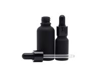 China Matte Empty 30ml 100ml Essential Oil Bottle Dark Color Cosmetic Dropper for sale