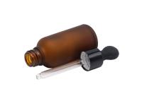 China Matte Empty 30ml 100ml Essential Oil Bottle Dark Color Cosmetic Dropper for sale