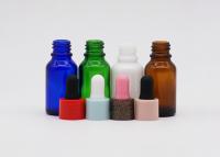China Dropper Caps Essential Oil Glass Bottle With 18mm Screw Droppers for sale