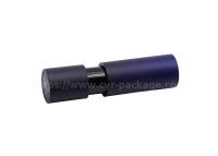China 3.5g Luxury Lipstick Tube Cylinder Empty Aluminum Container Package With Paper Box for sale