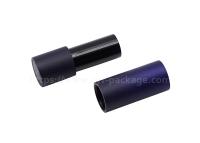 China 3.5g Luxury Lipstick Tube Cylinder Empty Aluminum Container Package With Paper Box for sale