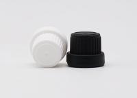 China Ribbed Plastic Tamper Evident Cap 18mm With Insert For Essential Oil Bottle for sale