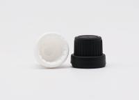China Ribbed Plastic Tamper Evident Cap 18mm With Insert For Essential Oil Bottle for sale