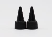 China 20mm PP Plastic Black Long Nozzle Cap 18mm Twist Top Cap For Screw Bottles for sale